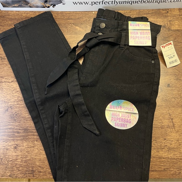 Blue Spice | Jeans | Nwt Blue Spice High Waist Paperbag Skinny Black ...